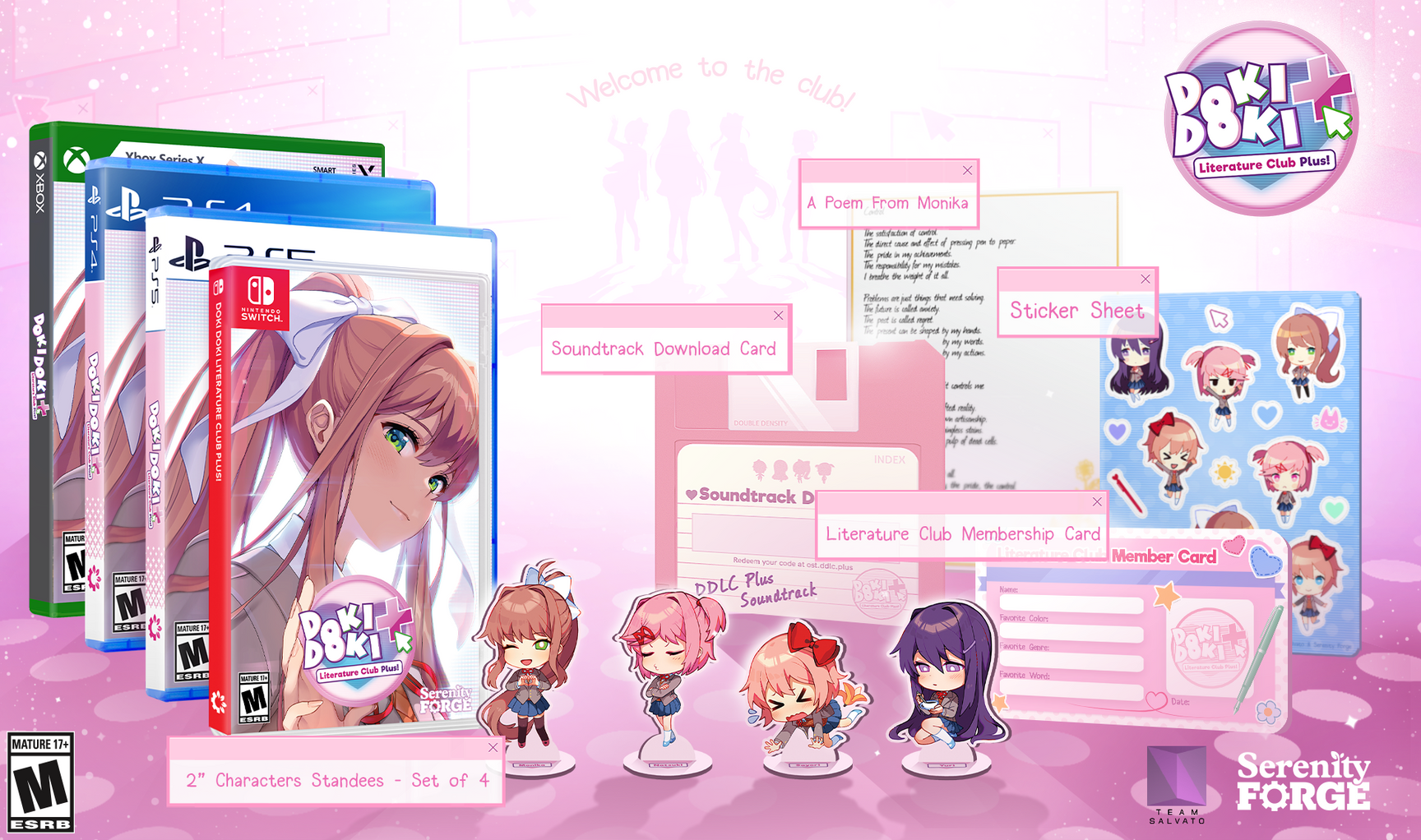 Doki Doki Literature Club Plus! - Premium Physical Edition – Serenity ...