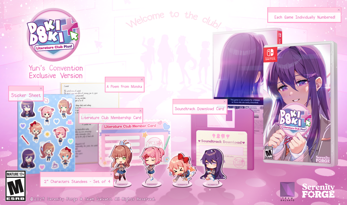 Doki Doki Literature Club Plus! - Yuri’s Convention Exclusive Version ...