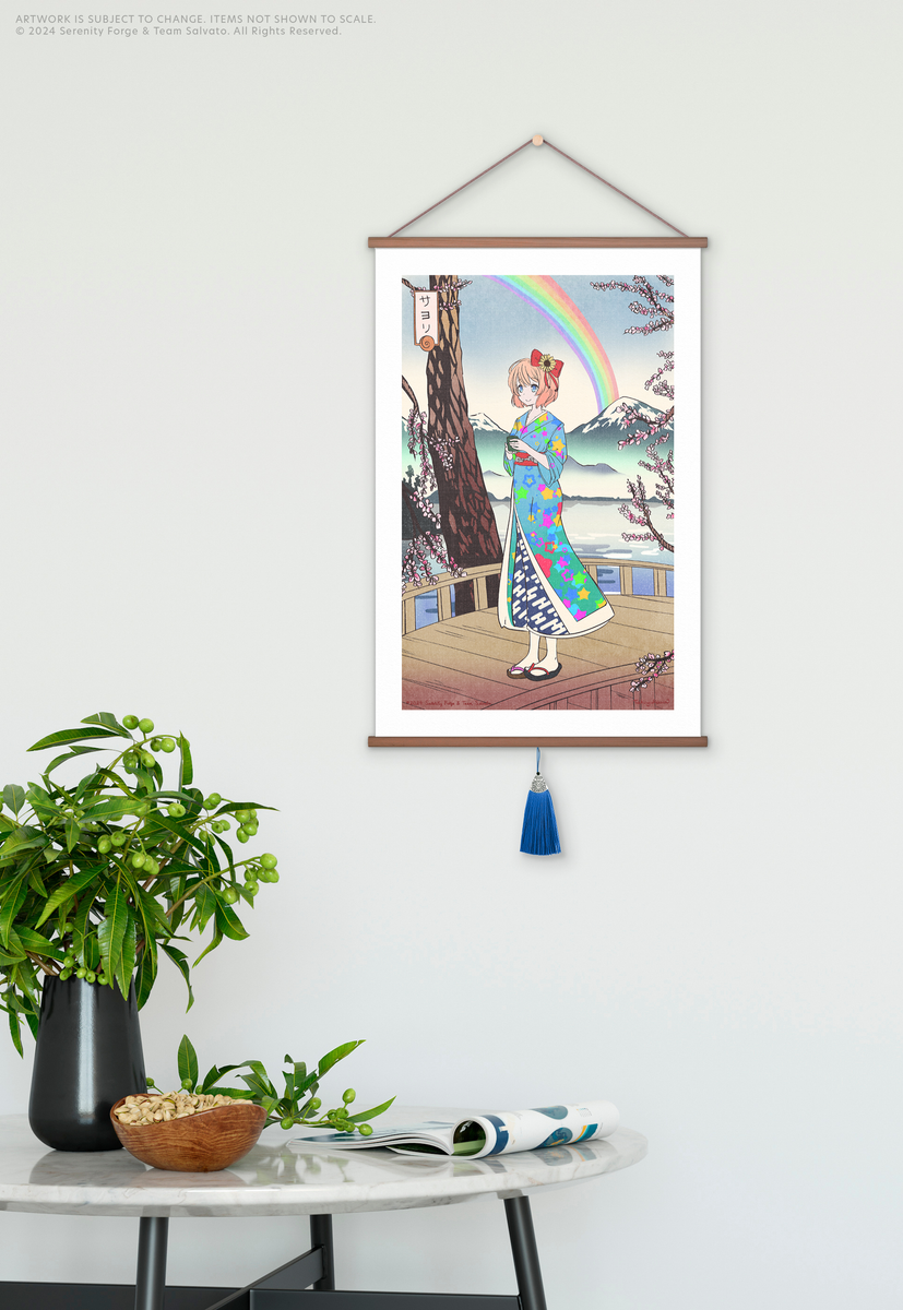 Ukiyo-e Series Wall Scroll - Sayori – Serenity Forge Store