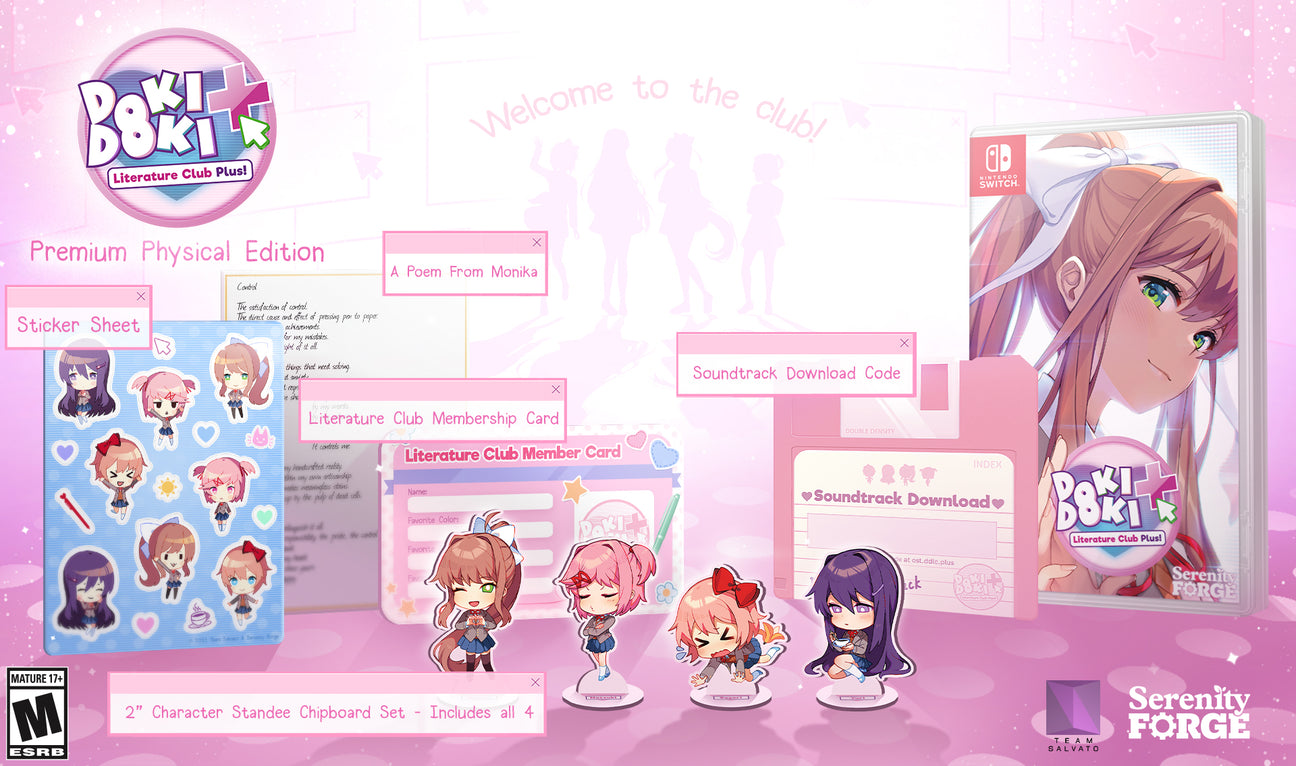 Doki Doki Literature Club Plus! - Premium Physical Edition – Serenity ...
